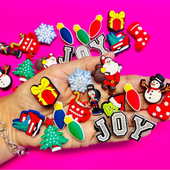 CROCS | Accessories | Christmas Holiday Crocs Shoe Charms 6pcs W Led ...